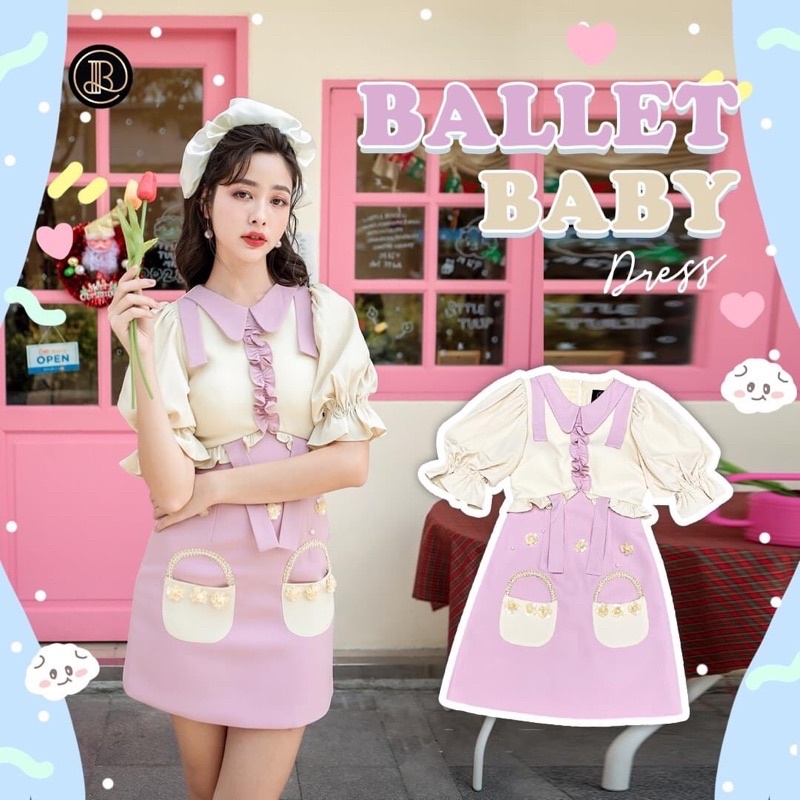 มือสอง Ballet Baby : BLT มิสิเดรสน้องตะกร้า แขนพองคอปก งานตามหา ...