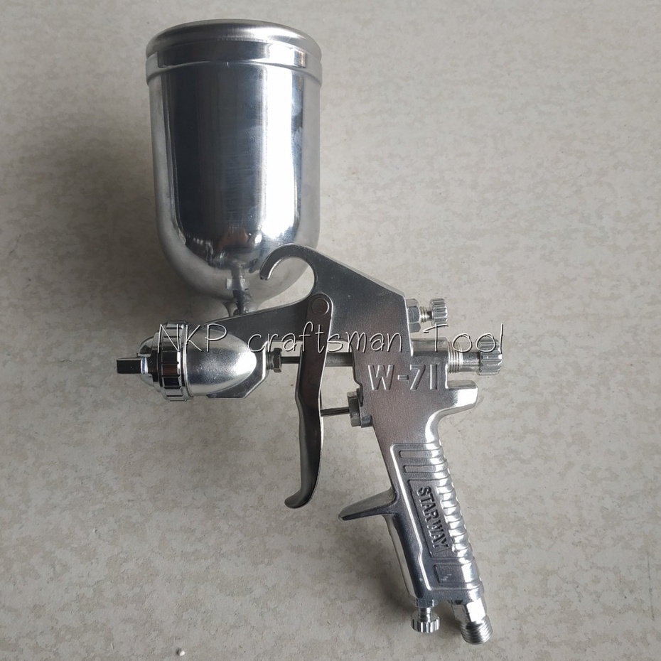 กาพ่นสี STARWAY W71G (กาบน) กาพ่นสี spray gun W71G หัวพ่น 1.3 & 1.5 แบบถ้วยข้าง บรรจุ 400 cc ...