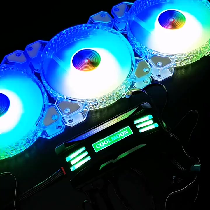 COOLMOON RGB Hub Controller ARGB 3Pin 5V Cooling Fan Remote Control ...