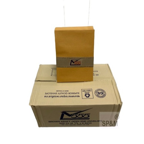 555 Paperplus ซองน้ำตาล KA ขนาด (6.3/8 x 9 นิ้ว) A4พับ1/2 (ลัง500ใบ) | Shopee Thailand