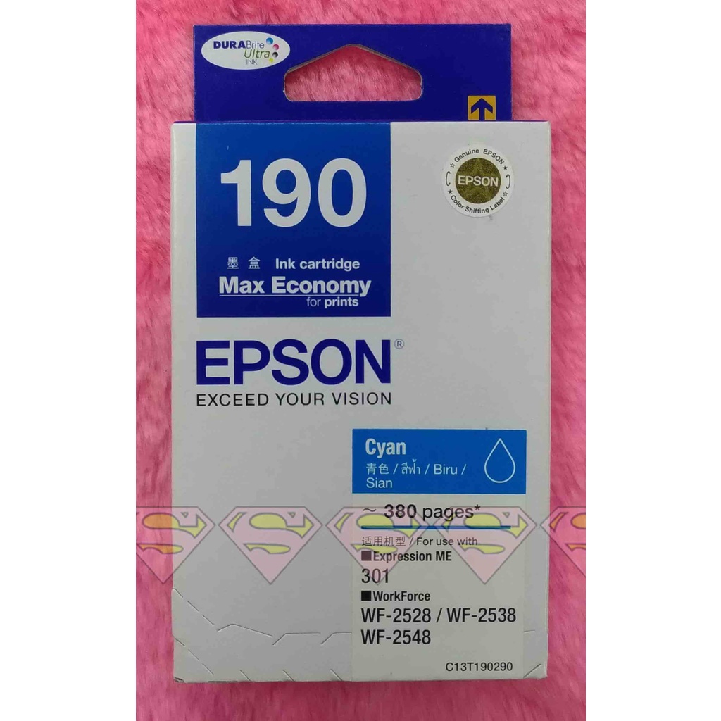 EPSON 190 CYAN สีฟ้า ของแท้ | Shopee Thailand