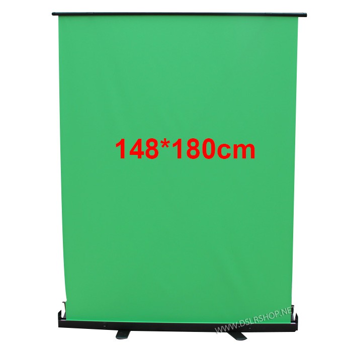 ฉากเขียว 148X180 เซนติเมตร Green Screen Roll Up แบบสำเร็จรูป พกพาได้ ...
