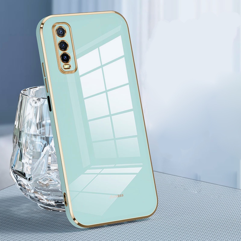 เคสซิลิโคนนิ่ม ขอบตรง สําหรับ VIVO V2043 V2032 V2026 V2029 V2027 V2052 ...