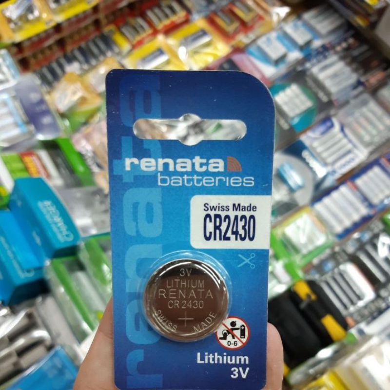 ถ่าน Renata CR2430 Lithium 3V 1ก้อน Made in Switzerland ของใหม่ของแท้ ...