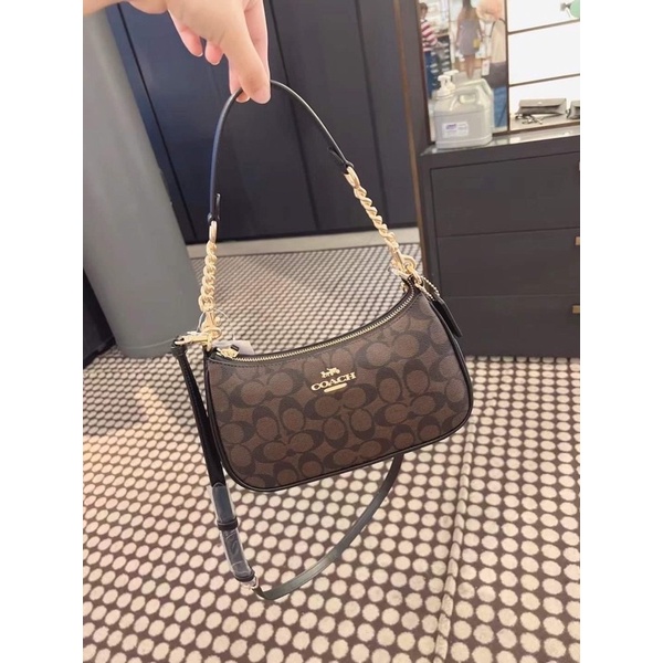 COACH CA548 Teri Shoulder Bag In Signature Canvas มี2สี | Shopee Thailand