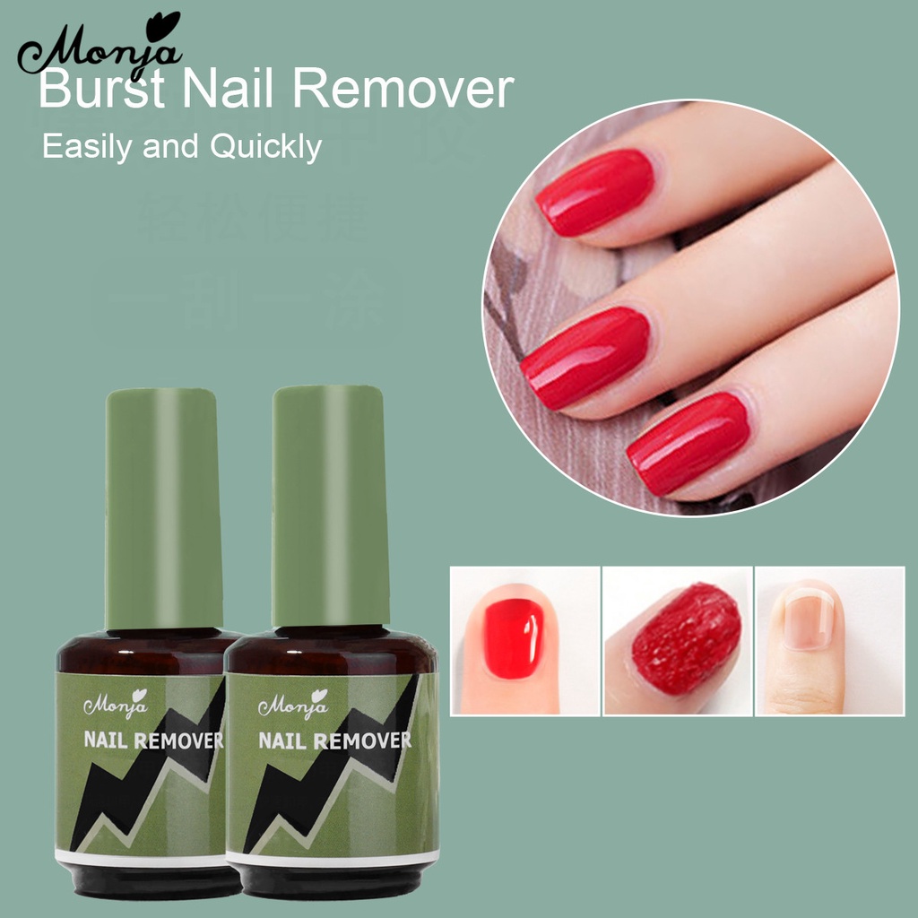 Monja 15ml ขวด Magic Nail Art Cracking เจลสําหรับ UV Gel Polish Remover ...