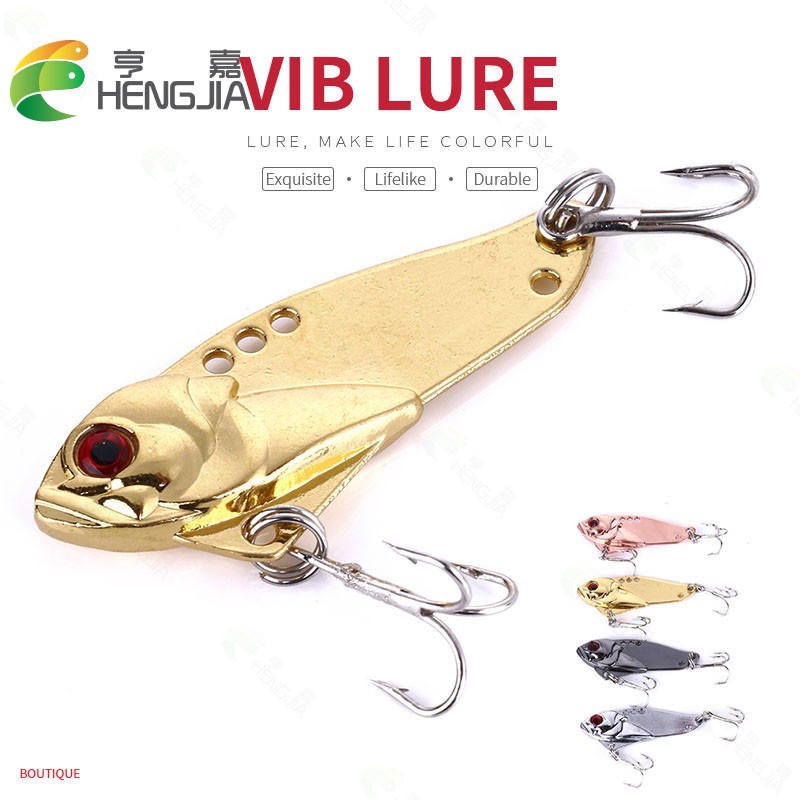Hengjia เหยื่อตกปลาโลหะ VIB 3D 5 ซม. 10.8 กรัม 1 ชิ้น VIB Fishing Lure Sinking Bait Swimbait ...