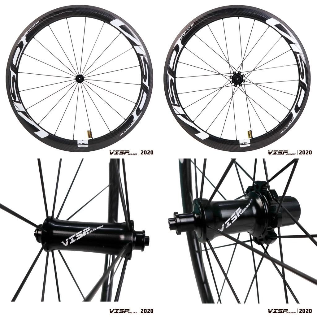 ล้อจักรยานเสือหมอบคาร์บอน VISP ECO SERIES 2020 Rim 50/50 MM 3K TWILL ...