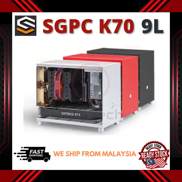 Sgpc K70 ITX แนวตั้ง GPU Mini Compact Desktop PC กรณี SFX แหล่งจ่ายไฟ ...