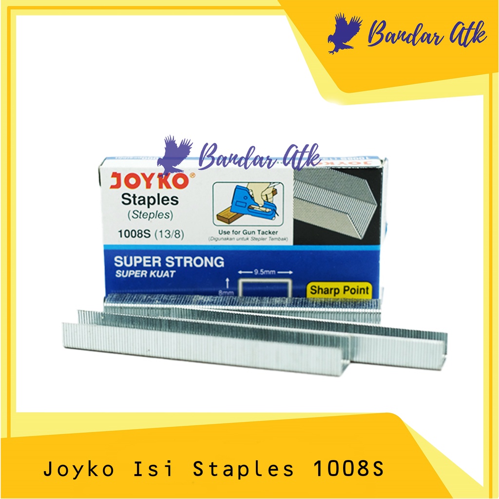 Joyko Staples ไส้เติมเครื่องเย็บกระดาษ 1008S (13/8) (1 แพ็ค) | Shopee ...