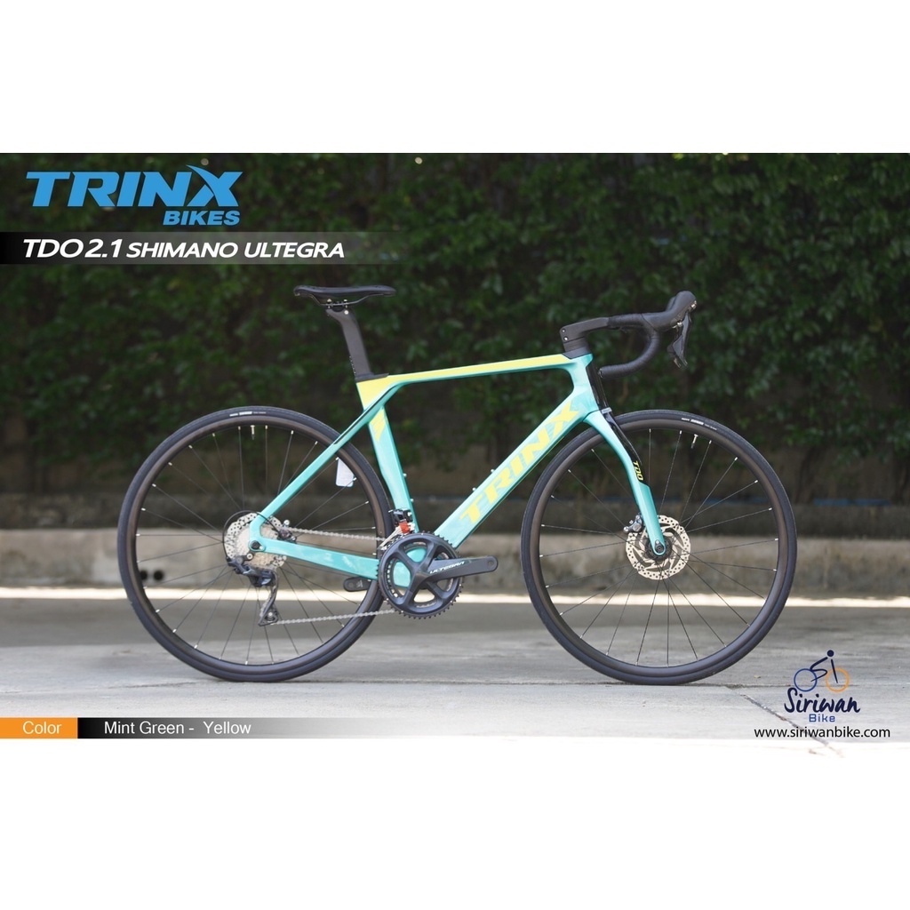 TRINX TDO 2.1S เสือหมอบเฟรมคาร์บอน Ultegra R8000 Disc น้ำมัน ซ่อนสายทั้งคัน | Shopee Thailand