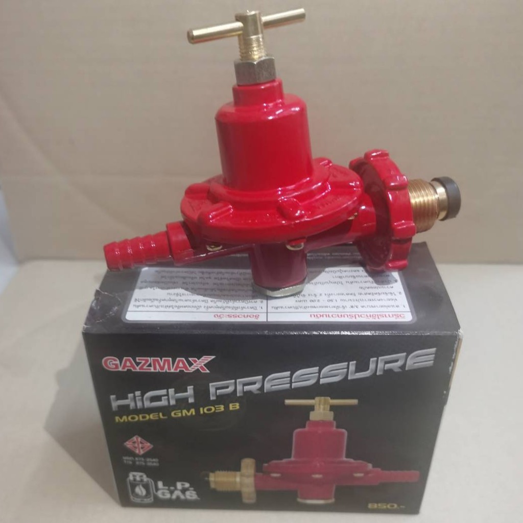 หัวเร่งแก๊สแรงดันสูง Gazmax มีมาตรฐาน มอก.วาล์วเกลียวทองแหลือง ใช้กับเตาหัวฟู่ KB ของแท้ ...