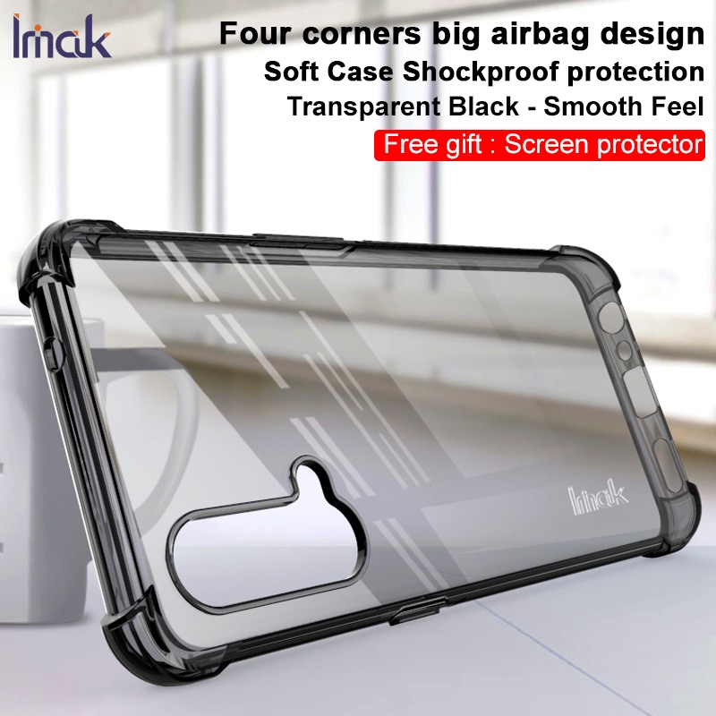 Imak OnePlus Nord CE 5G Shockproof Clear Soft TPU Case 1+Nord CE 5G Transparent Silicone Back ...