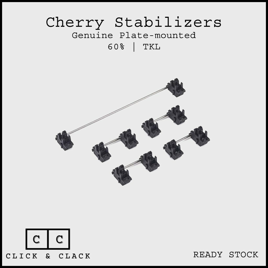 Cherry Stabilizers (แบบแผ่น) สําหรับคีย์บอร์ดแบบกลไก (60% TKL 7U ...