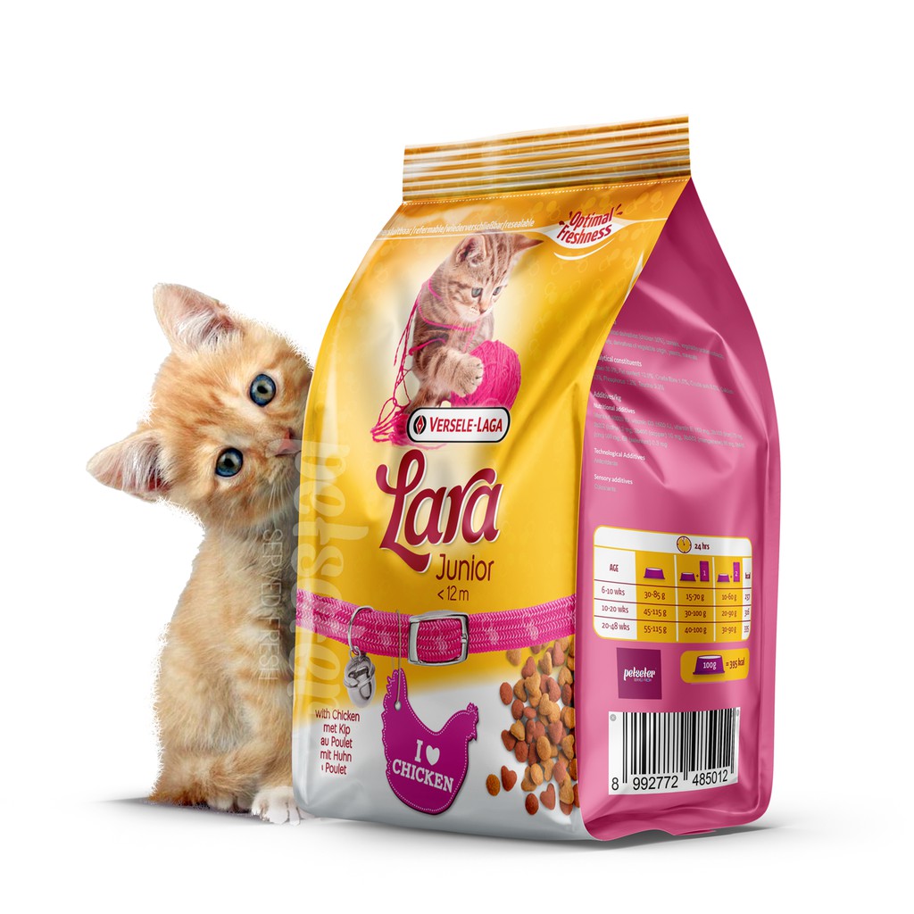 Lara Cat ลาร่า อาหารแมวโปรตีนสูง Food Turkey & Chicken, Sterilized ...