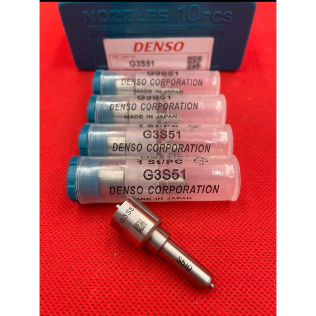 หัวฉีดรถยนต์ เบอร์ 051 Denso ชุดปลาย 4 หัว + แถมชุดแหวนรอง .ใส่ Vigo ...