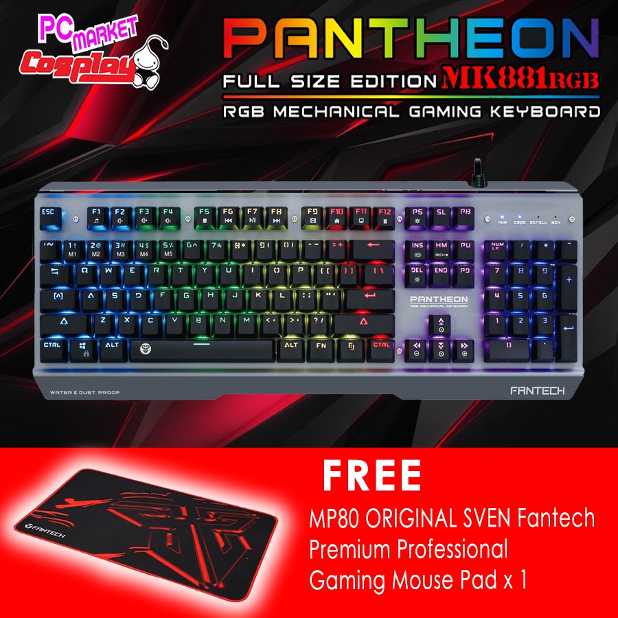 Fantech PANTHEON MK881 Full Size Edition Mechanical Blue Switch Gaming ...