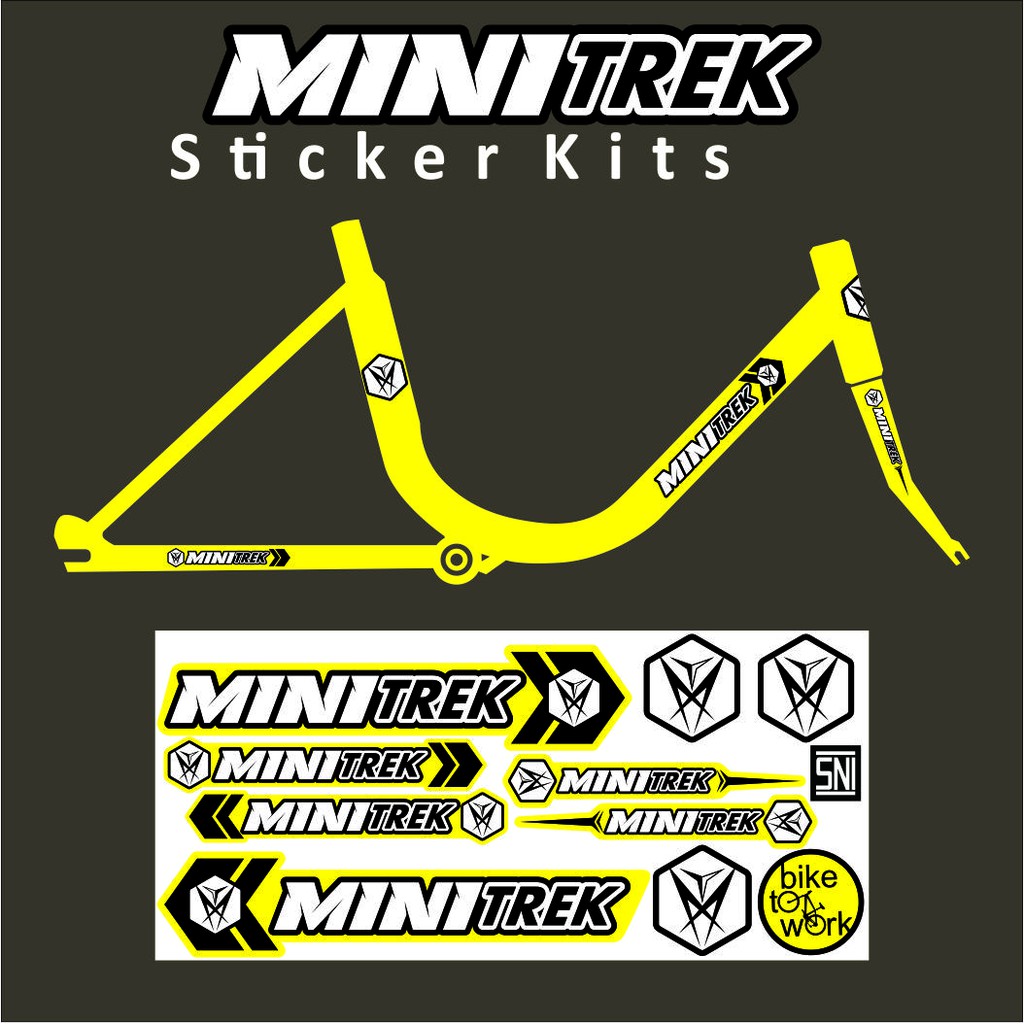 MINI BIKE TREK VARIATION STRIPING STICKER | Shopee Thailand