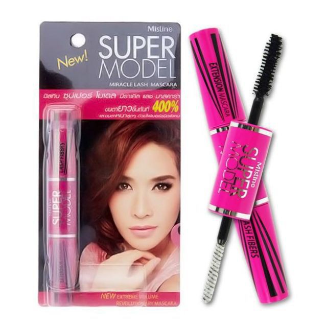มิสทีน ซุปเปอร์โมเดล มาสคาร่า 粉睫毛膏 MISTINE SUPER MODEL MIRACLE LASH MASCARA Exp.2027 | Shopee ...