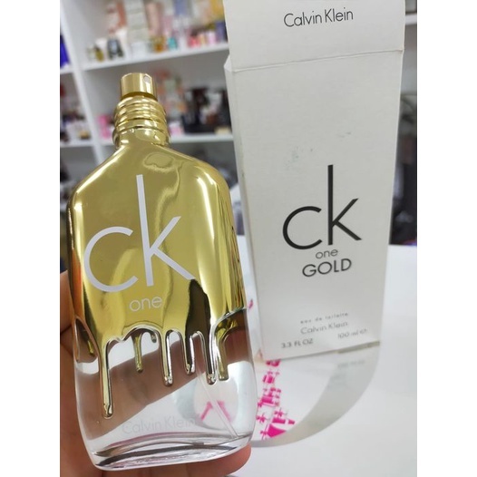 ของแท้ น้ำหอม กล่อง TESTER ใหม่ CK One gold ck gold 100ml. EDT UNISEX ...