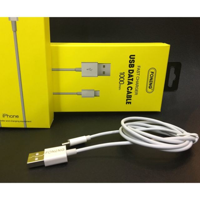 FONENG 1000mm fast charging USB data cable ของแท้ 100% | Shopee Thailand