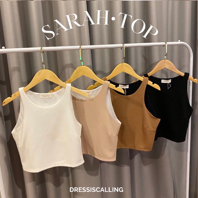 SARAH CROP TOP เสื้อครอปแมชง่ายสุดชิค | Shopee Thailand