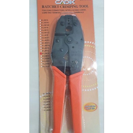 CADIK คีมย้ำหัวเคเบิ้ล RG8, RG9, RG11, RG174, RG316, belden 9913 ...