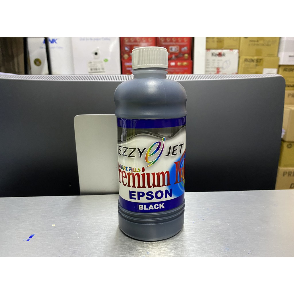 น้ำหมึกพิมพ์ INKJET Ezzy jet 500 ml. ใช้เติมเครื่องพิมพ์ EPSON (ฺBK,C,M,Y) | Shopee Thailand