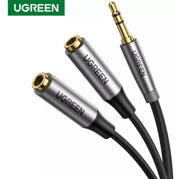 UGREEN Headphone Splitter 3.5mm audio splitter สายพ่วงหูฟัง สายแยกหูฟัง ...