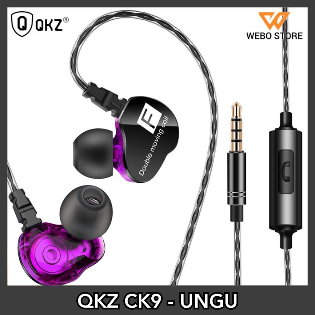 Qkz CK9 ชุดหูฟังอินเอียร์ ไดรฟ์คู่ HIFI เสียงเบส | Shopee Thailand