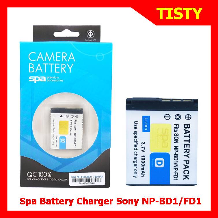 For Sony NP-BD1 /FD1 Battery & Battery Charger "SPA" แบตเตอรี่กล้องและแท่นชาร์จกล้อง | Shopee ...