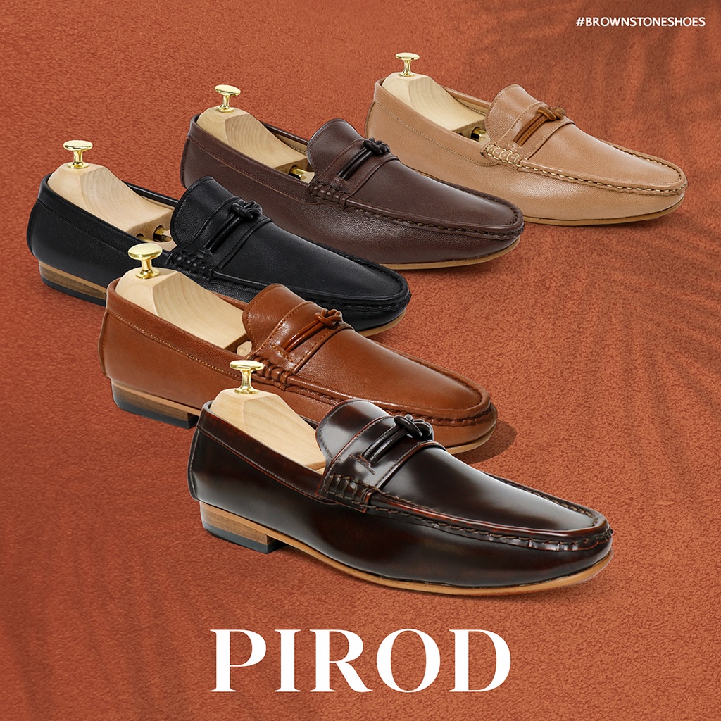 BROWN STONE PIROD LOAFER COLLECTIONS | Shopee Thailand