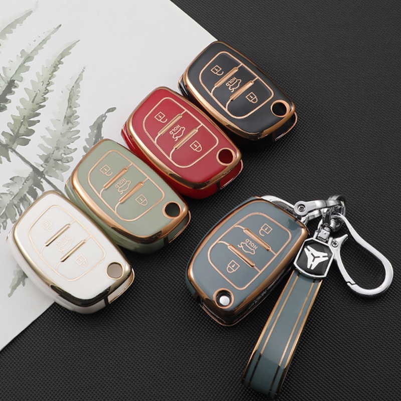 Dafa เคสกุญแจรีโมตรถยนต์ TPU สําหรับ Hyundai IX25 IX35 IX45 I10 I20 I30 HB20 Sonata Verna ...