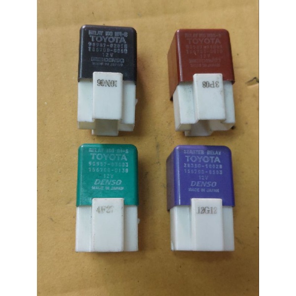 รีเลย์ 12v TOYOTA 4ขา 5ขา ตรงรุ่นตรงสี มือ2ญี่ปุ่น | Shopee Thailand