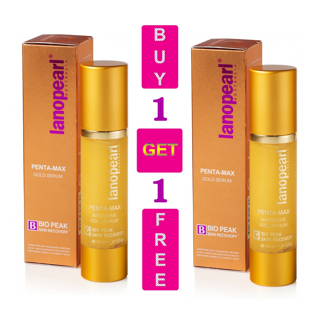 Lanopearl Penta max gold serum 50 ml. โปรโมชั่น ซื้อ 1 แถม 1 | Shopee ...
