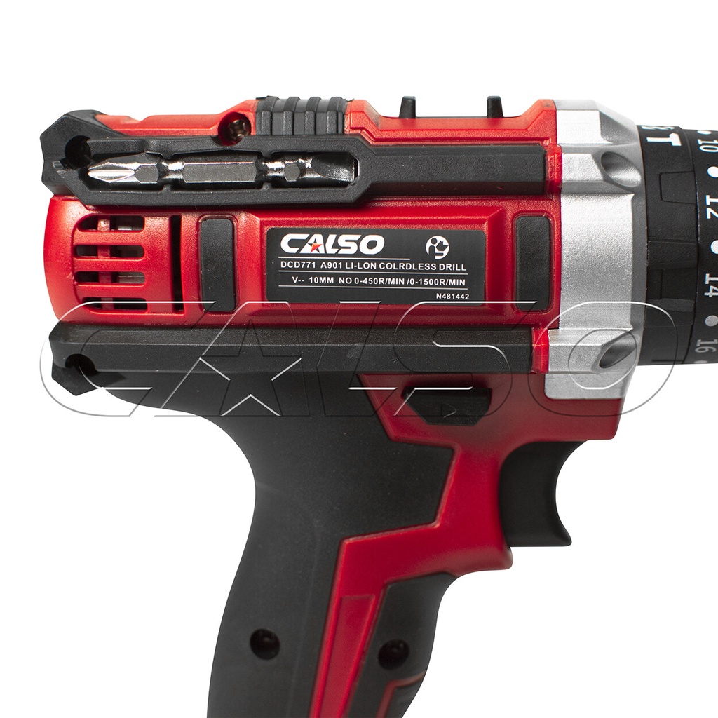 CALSO 95V สว่านไร้สาย สว่านแบต 3 ระบบ โมเดลใหม่ทันสมัย เหน็บกระเป๋าได้ มีระบบกระแทก แบตเตอรี่ Li ...