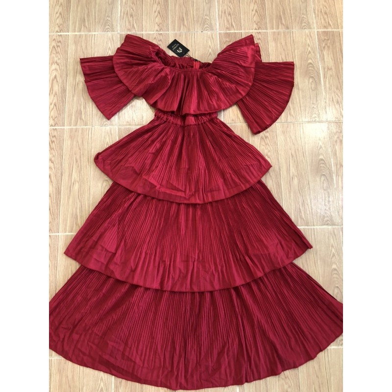 เดรสปาดไหล่ พีชสวยๆผ้าหนัก Supanut M | Shopee Thailand