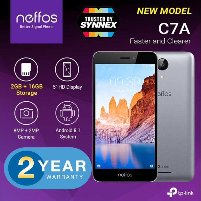 Neffos C7A จอ HD 5" (Ram2GB / Rom16GB) Android Oreo 8.1 รับประกันศูนย์ ...