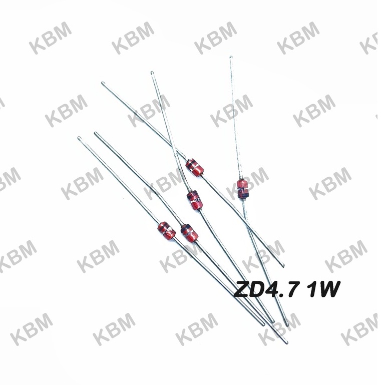 Zener diode (ซีเนอร์ไดโอด) ZD4.7V ZD4.7V 1W. ZD4 1W ZD5.2V 0.5W ...