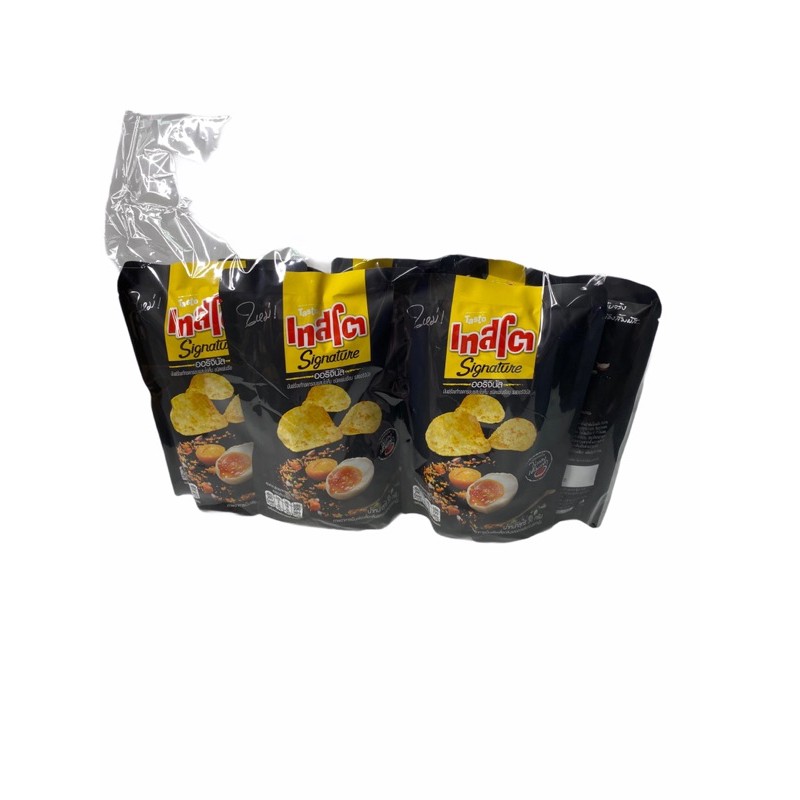 เทสโต TASTO Signature ไข่เค็ม Salted Egg Original สีดำ,เหลือง 1แพคใหญ่ ...