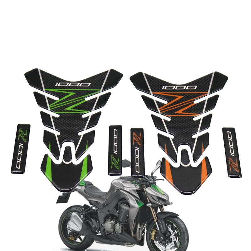 For Kawasaki Z1000 Z 1000 The carbon fiber sticker Motorcycle fuel tank ...