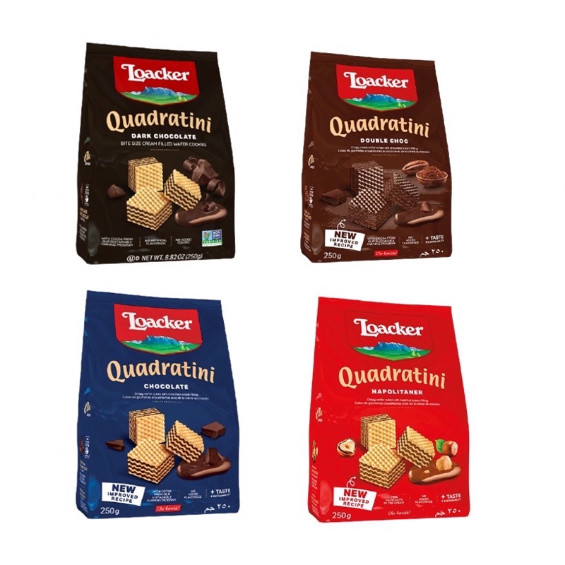 Loacker wafer 🍪 ขนมเวเฟอร์ล็อกเกอร์ ขนาด 250 กรัม | Shopee Thailand