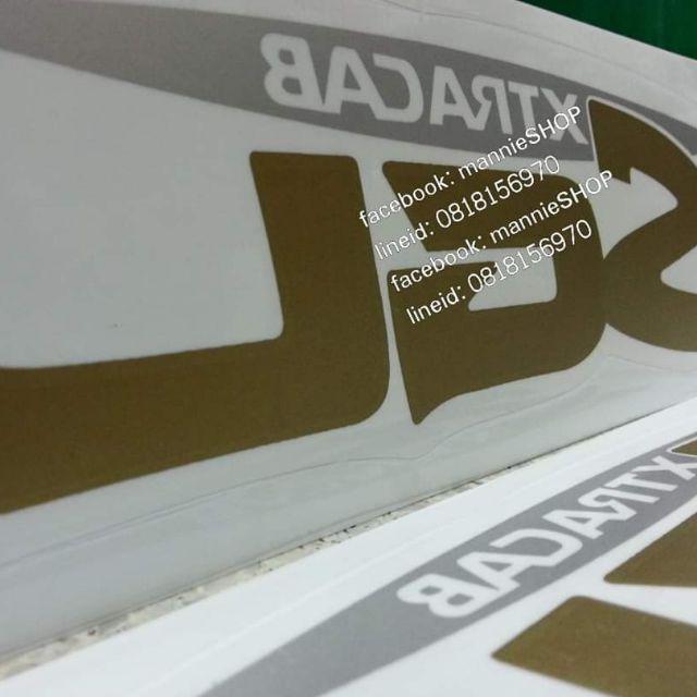 สติ๊กเกอร์แบบดั้งเดิม ติดแค๊ป TOYOTA MIGHTYX PLUS คำว่า XTRACAB GLหรือ ...