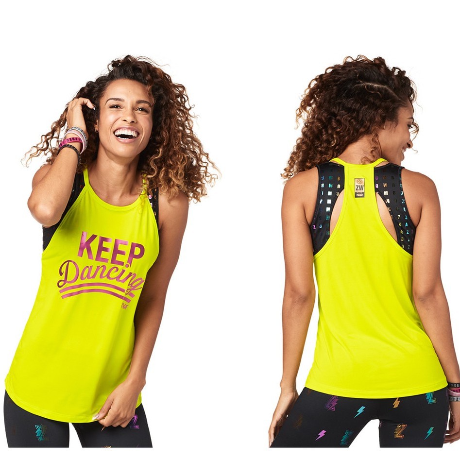 Zumba Keep Dancing Tank (เสื้อกล้ามออกกำลังกายซุมบ้า) | Shopee Thailand