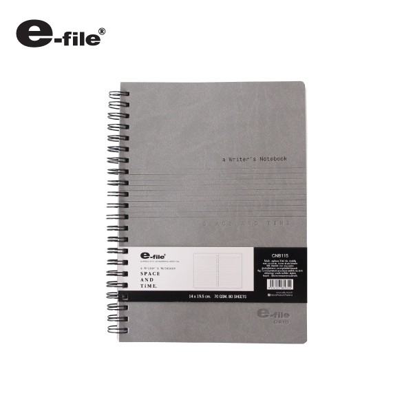 e-file (อี-ไฟล์) สมุดริมลวด ปกPU ปกสีสันสดใส กระดาษถนอมสายตา อีไฟล์ ...