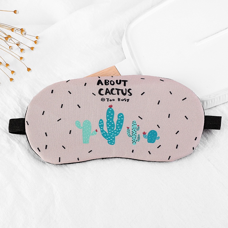 ผ้าปิดตาเจล "กระบองเพชร ฟรี! เจล Cactus Eye Mask" แผ่นปิดตาสไตล์เกาหลี ...