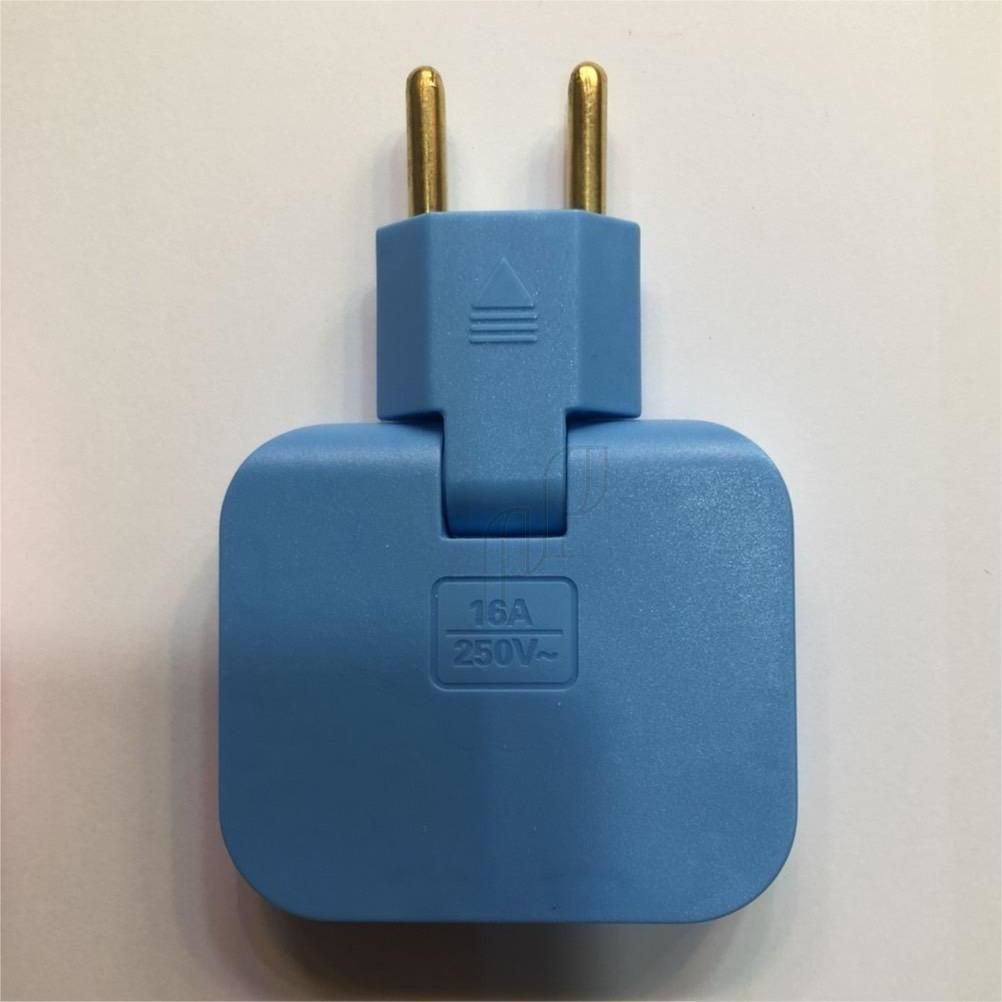 sentoshi ปลั๊กพับ ปลั๊ก 3ช่อง ปลั๊กไฟ ขาแบน 3ตา 2ขากลม พับได้3ทาง2500W 16A 250V | Shopee Thailand