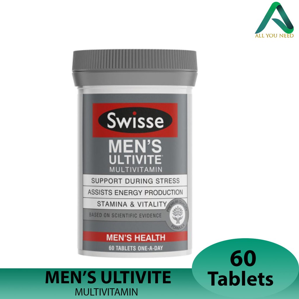 ส่งฟรีเคอรี่ EXP:Nov.2022 Swisse Men's Ultivite Multivitamin ฉลาก ...
