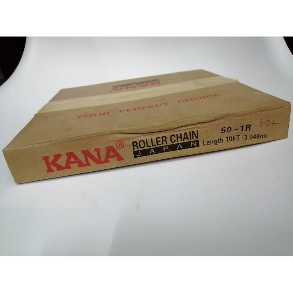 KANA โซ่เดี่ยวเบอร์ 50-1R 10ฟุต = 1กล่อง โซ่ส่งกำลัง โซ่ลำเลียง KANA Roller Chain 50-1R KANA แท้ ...