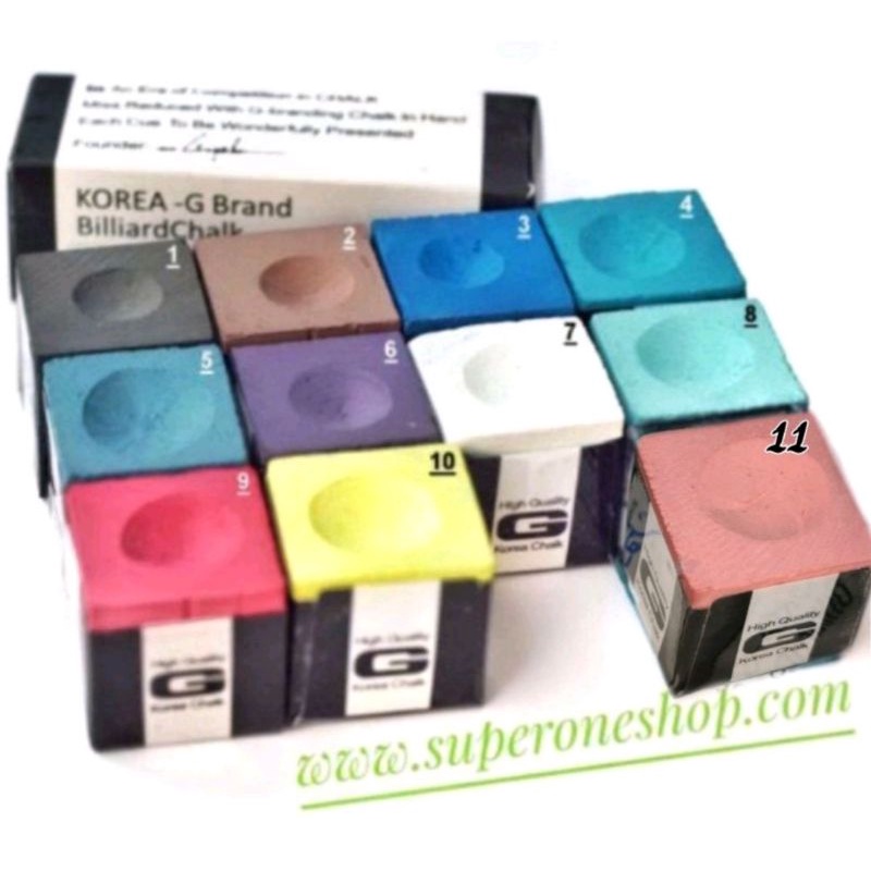 ชอล์กฝนหัวคิว G มีหลายสีให้เลือก korea Chalk ช็อค ช็อคจี ชอล์กจี ...